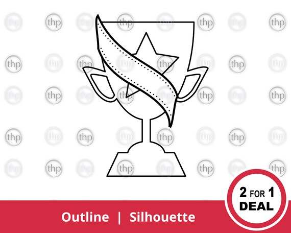 Trophy SVG Award Svg Prize Svg Trophy Sash Svg Trophy | Etsy