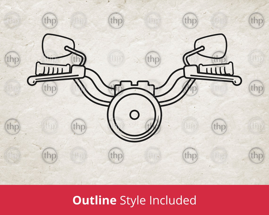Motorcycle SVG - Biker Svg, Motorbike Svg, Motorcycle Handlebars Svg ...