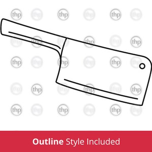 Meat Cleaver SVG - Cleaver Svg, Butcher Svg, Knife Svg, Butcher Clipart ...