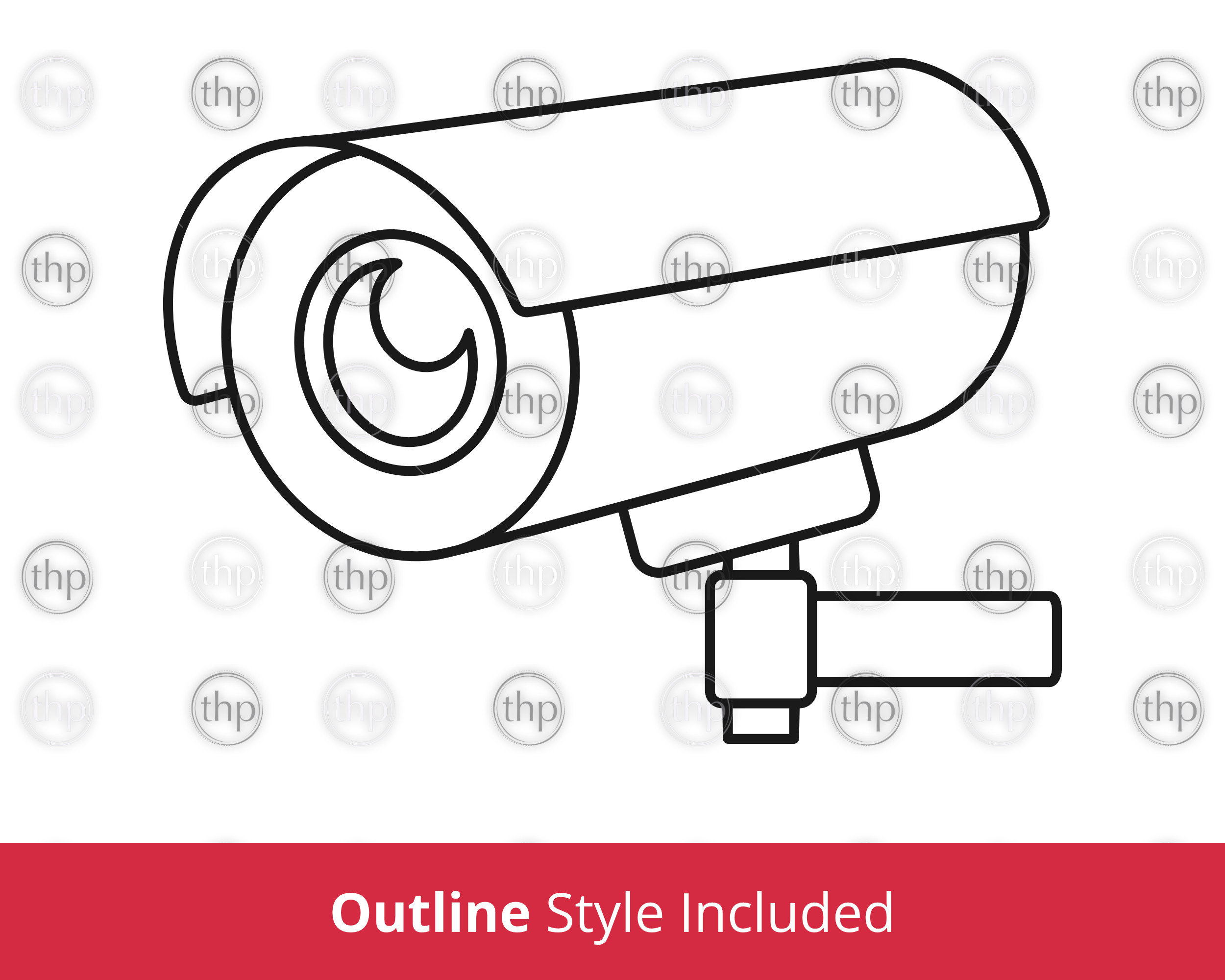 Security Camera SVG - Surveillance Camera Svg, CCTV Camera Svg, Camera ...