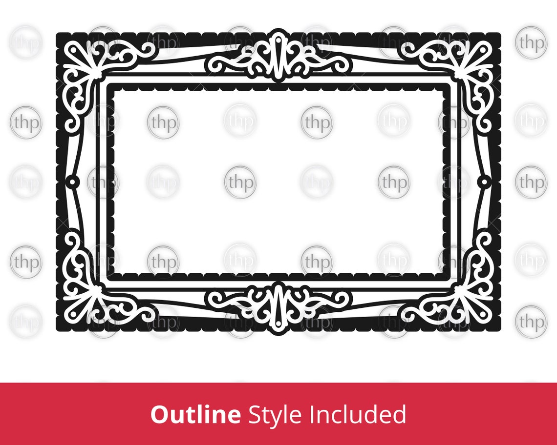 Photo Frame SVG Picture Frame Svg Fancy Photo Frames Svg | Etsy