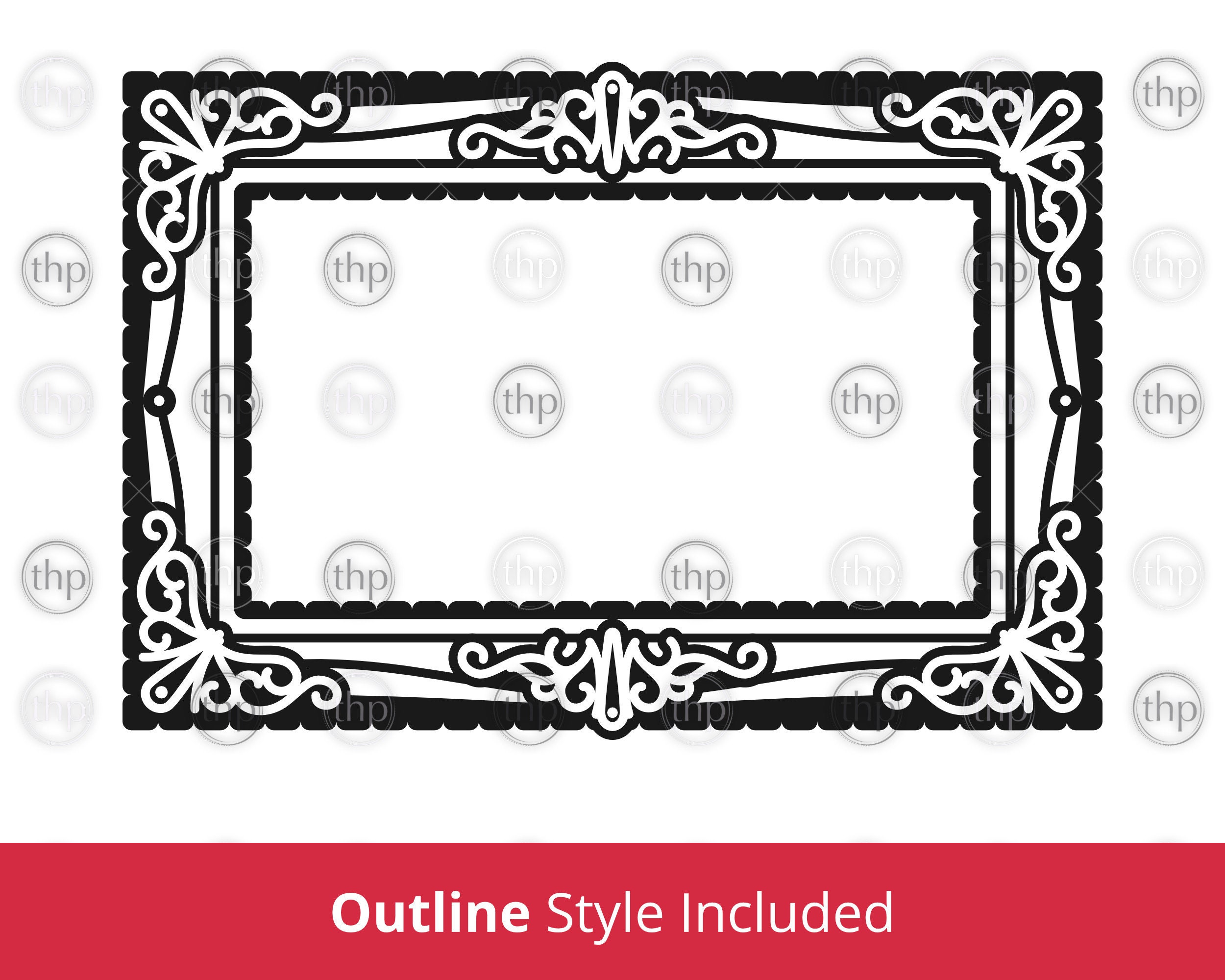 Photo Frame SVG Picture Frame Svg Fancy Photo Frames Svg - Etsy