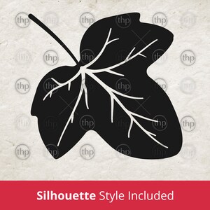 Ivy Leaf SVG - Leaves Svg, Ivy Svg, Ivy Leaf Silhouette Svg, Ivy Plant ...