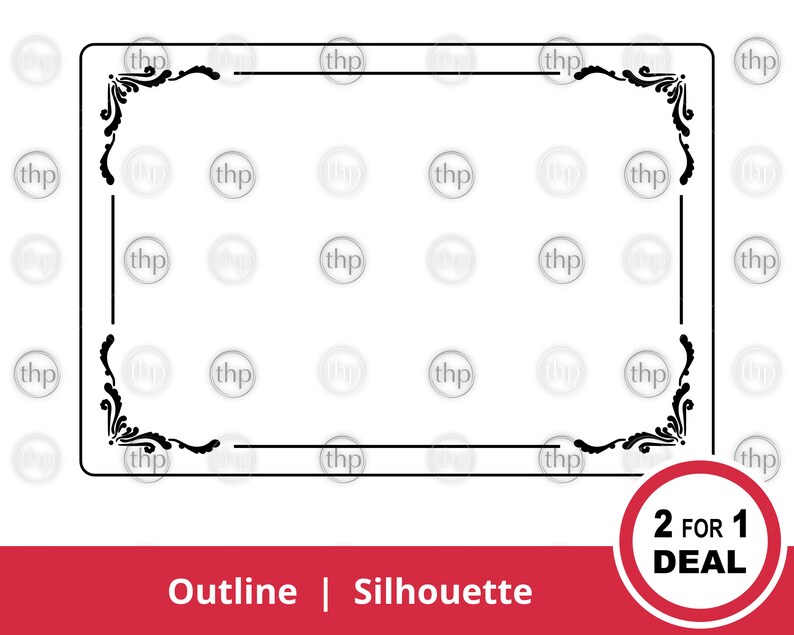 Elegant Border SVG Frame Svg Fancy Border Svg Vintage - Etsy