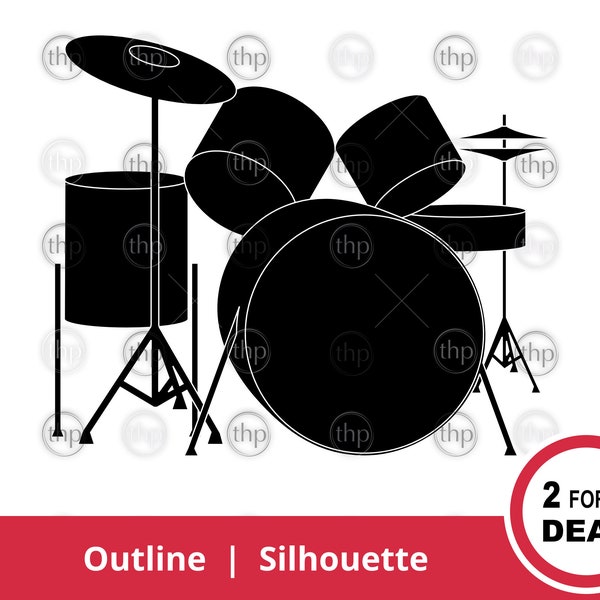 Drum Outline Svg - Etsy
