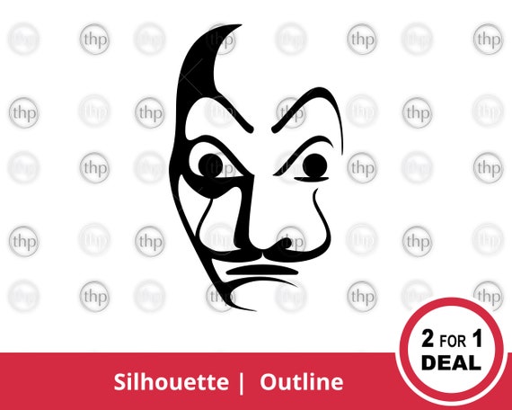 Clip Art Png,jpg,Dxf Dali Mask Vector Eps Svg Art & Collectibles etna ...