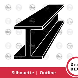 Steel Beam SVG - Steel Svg, Steel Beam Outline Svg, Steel Worker Svg ...