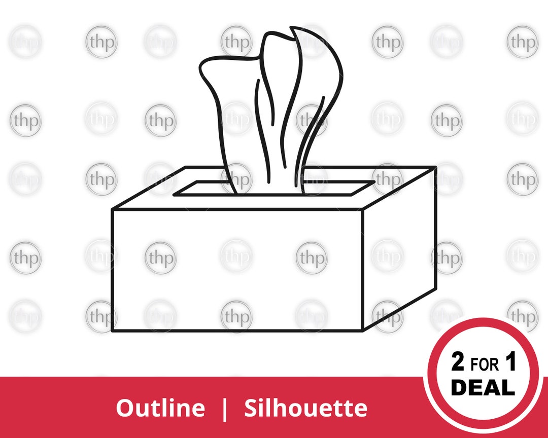 Tissues SVG PNG EPS - Tissue Box Svg, Box of Tissues Svg, Tissue Svg ...