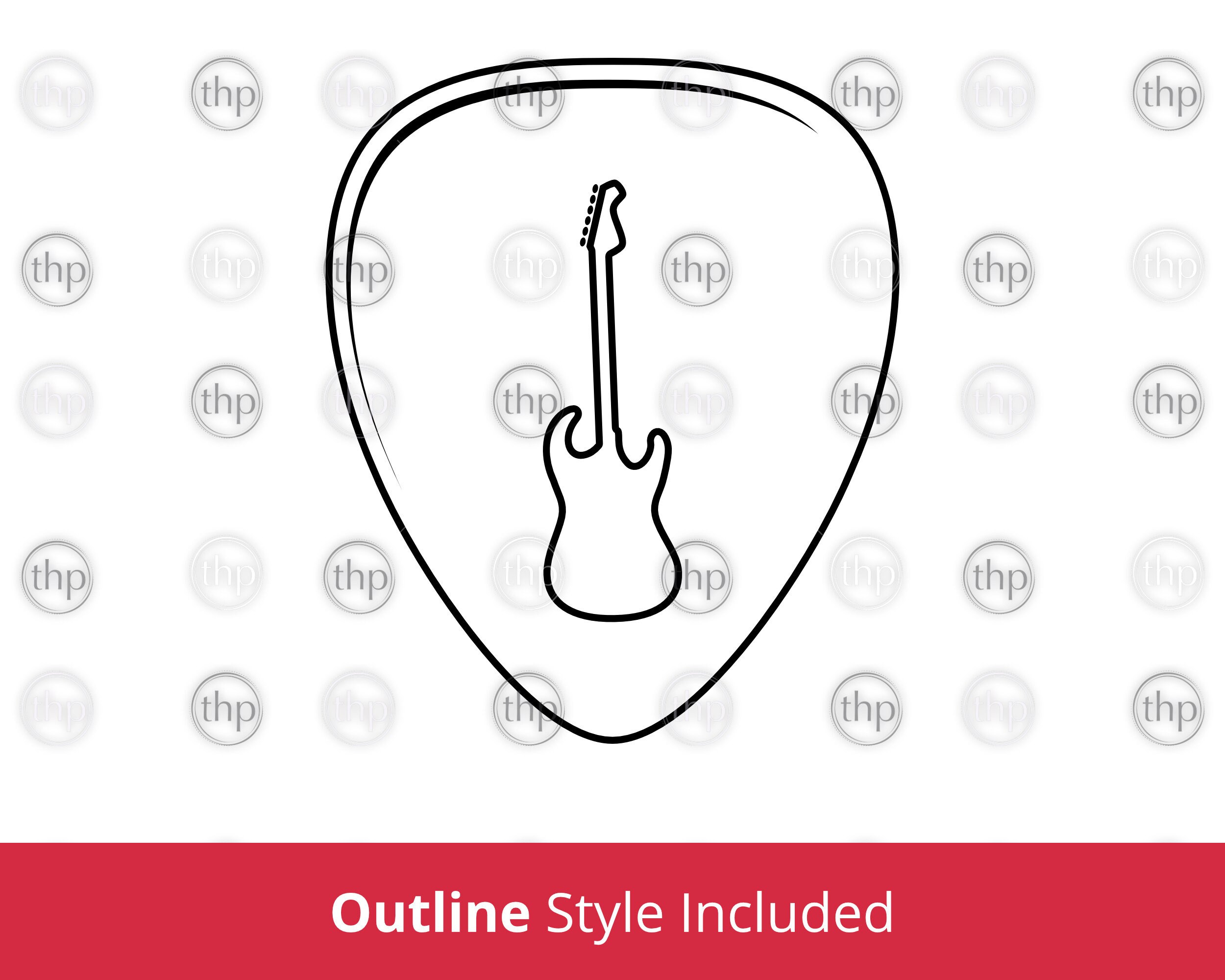 Guitar Pick SVG Guitar Svg Guitar Clipart Plectrum Svg - Etsy