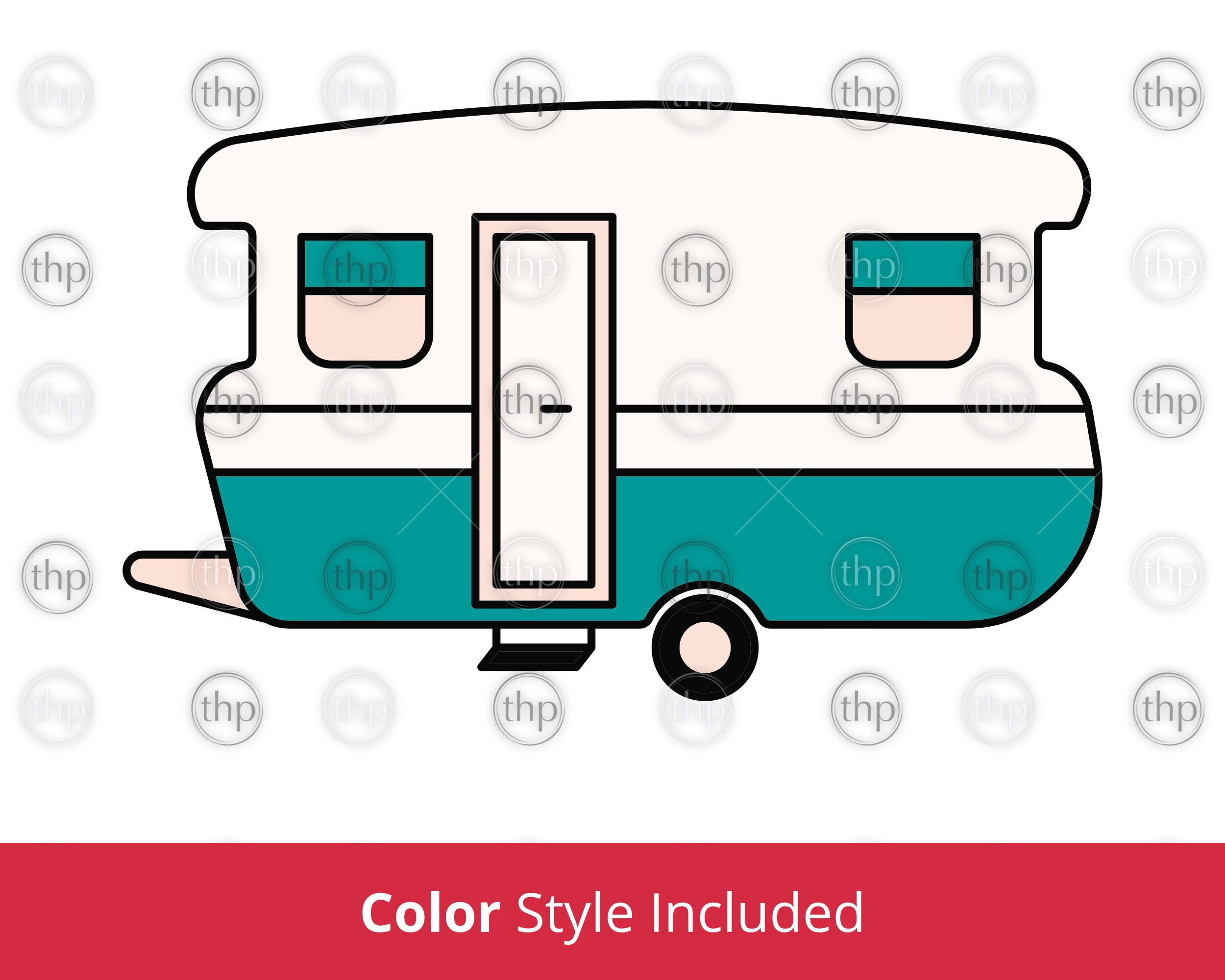 Caravan SVG Camper Svg Trailer Svg Rv Svg Road Trip Svg | Etsy