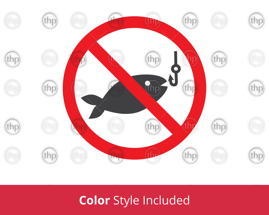 No Fishing SVG Fishing Banned Svg No Fishing Sign Svg | Etsy