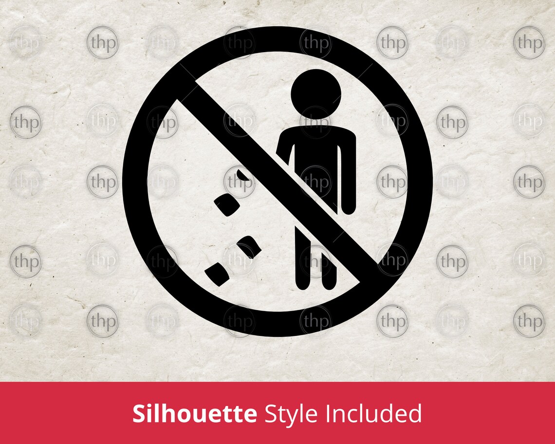 No Littering SVG No Trash Sign Svg No Litter Svg Don't - Etsy
