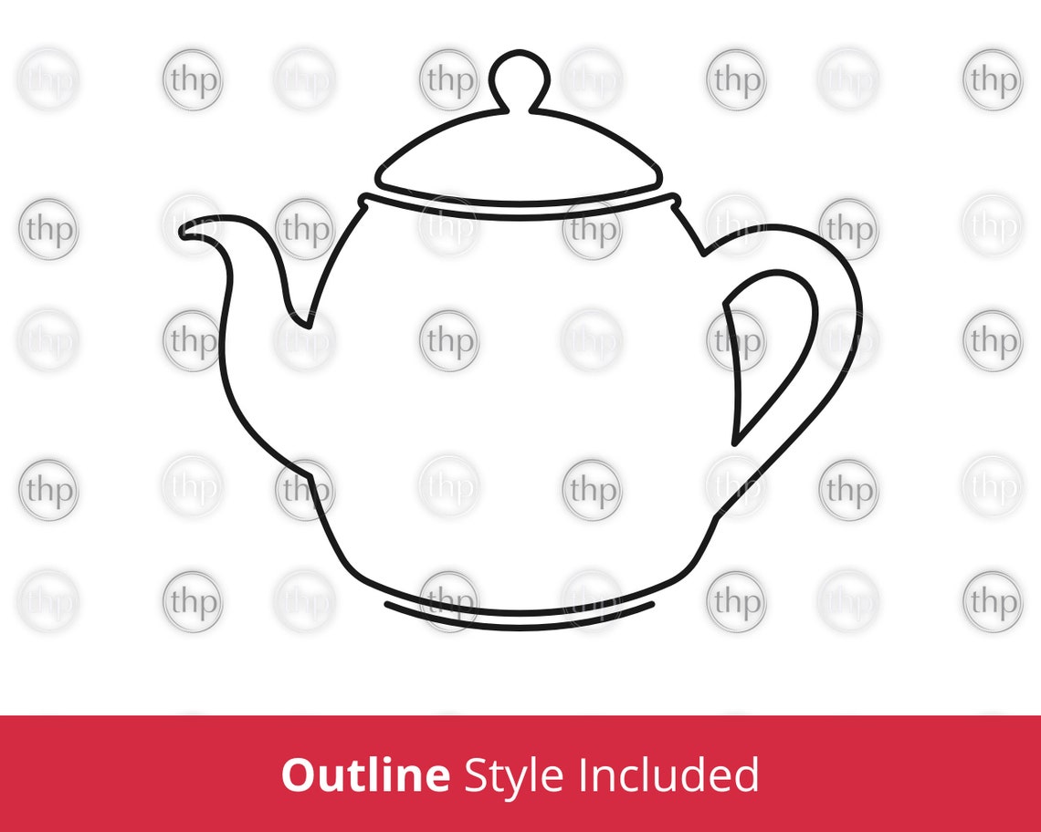 Teapot SVG - Tea Svg, Tea Party Svg, High Tea Svg, Teapot Clipart, Tea ...