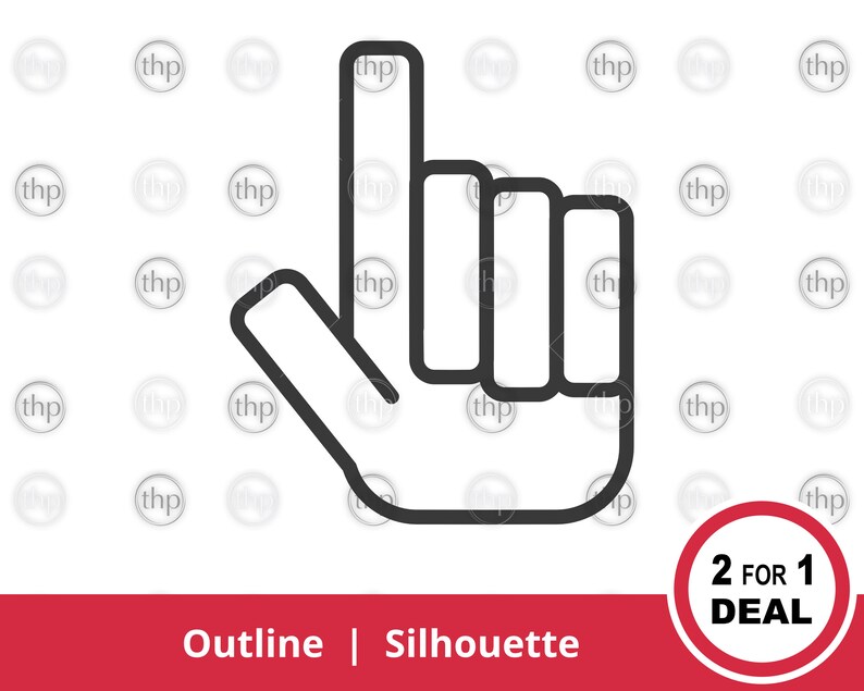 Finger SVG Hand Icon Svg Finger Pointer Svg Pointing - Etsy