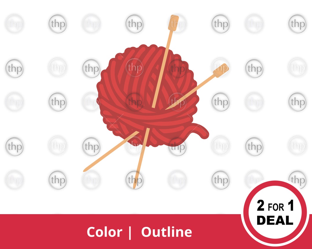 Knitting SVG PNG EPS Yarn Svg, Wool Ball Svg, Crochet Svg, Knitting ...