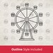 Ferris Wheel SVG EPS PNG - Joy Ride, Funfair, Fun, Outdoor, Circus ...