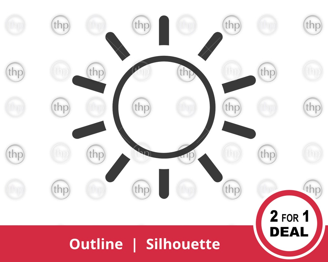 Sun SVG Sunny Svg, Sunshine Svg, Screen Brightness, Summer Svg, Sun ...