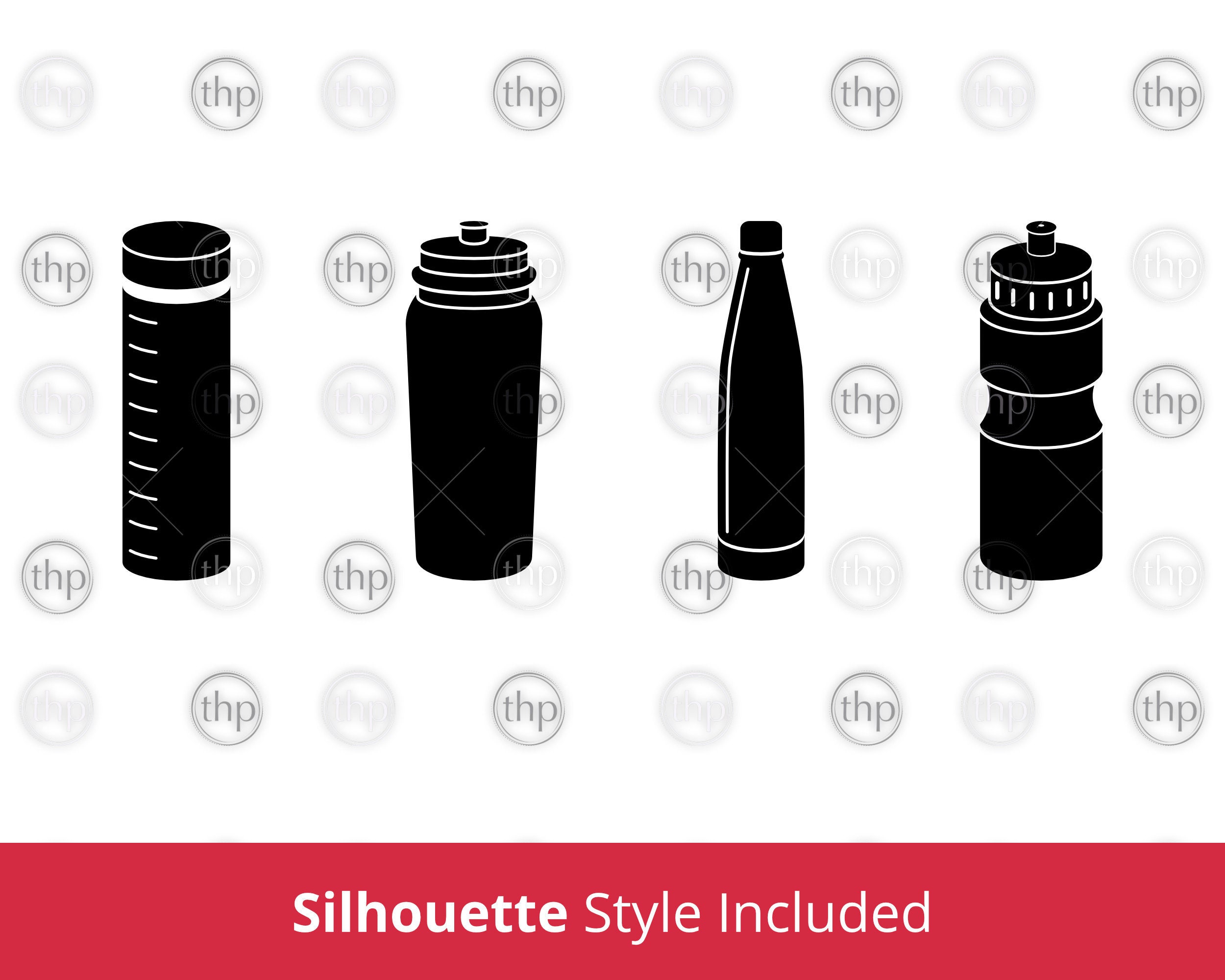 Botella de agua SVG Botellas de agua Svg botella de agua | Etsy España