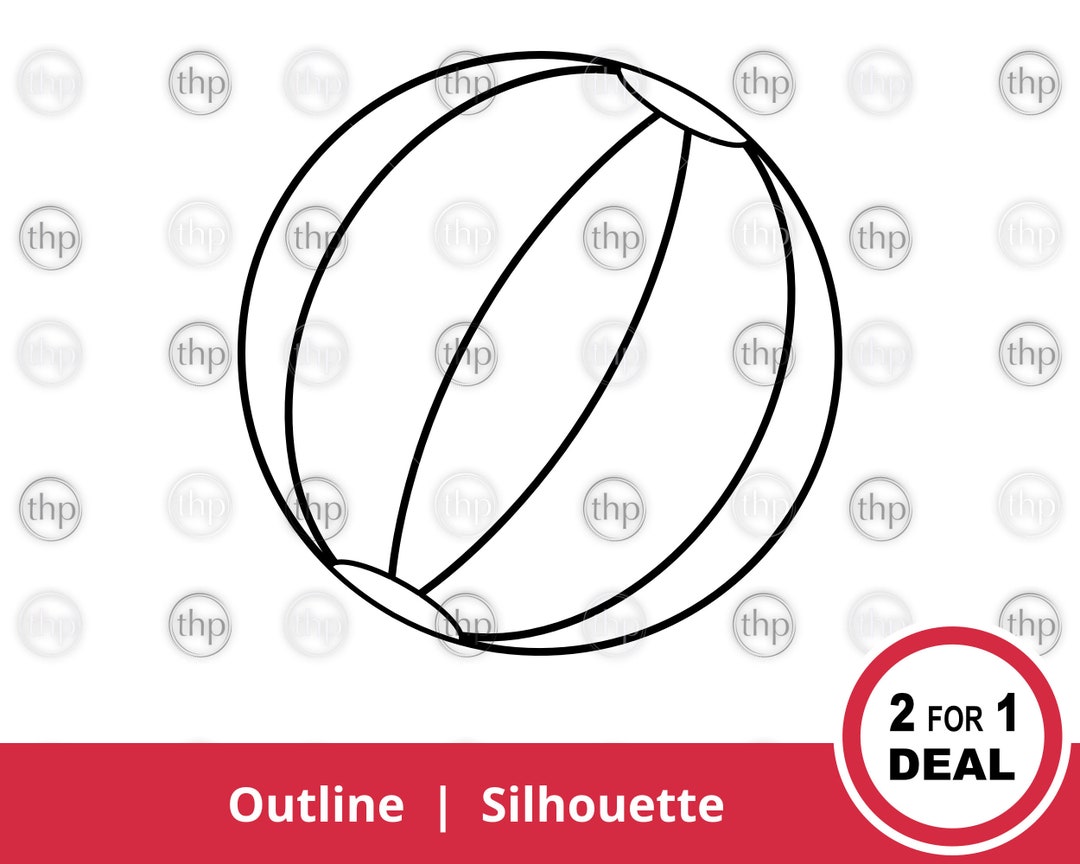 Beach Ball SVG Beach Svg, Ball Svg, Toy Svg, Beach Ball Outline, Beach ...