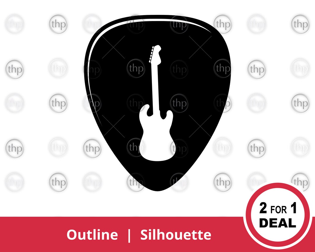 Guitar Pick SVG - Guitar Svg, Guitar Clipart, Plectrum Svg, Guitarist ...