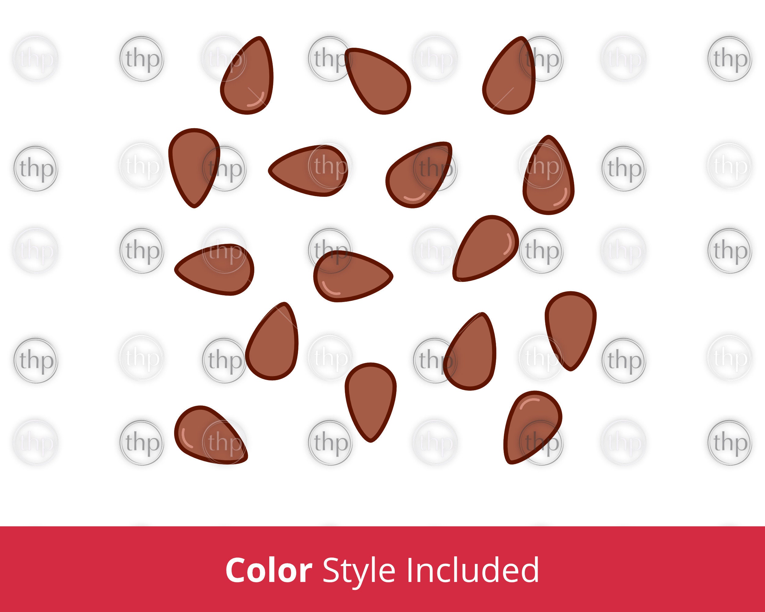 Watermelon Seeds SVG - Pattern Svg, Seeds Background Svg, Seeds Stencil ...