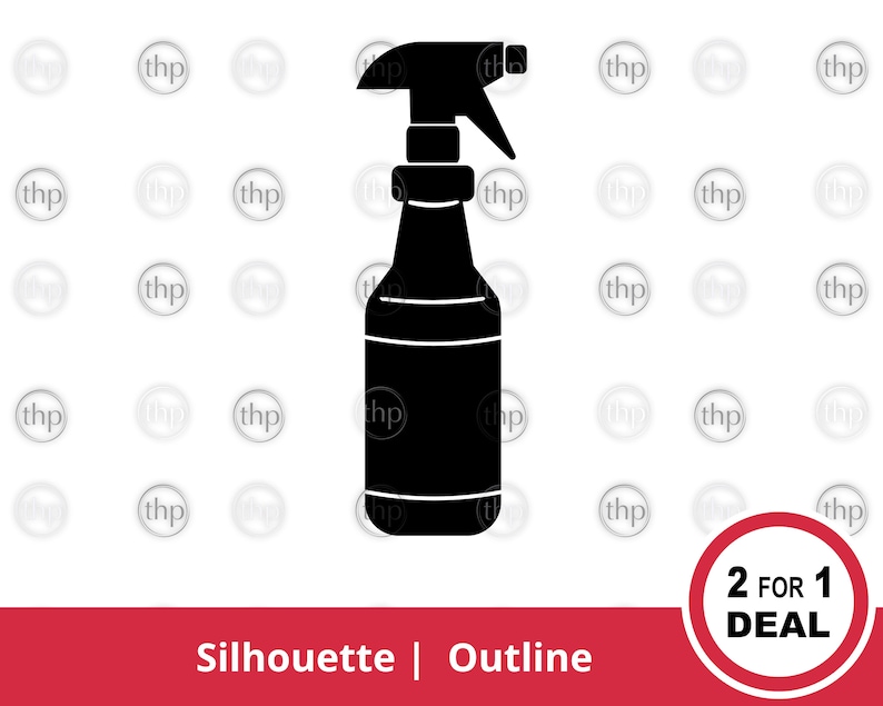 Spray Bottle SVG Spray Bottle Outline Svg Cleaning Spray - Etsy