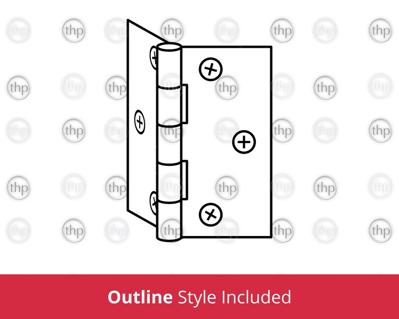 Door Hinge SVG Hinge Outline Svg Hinges Silhouette Svg | Etsy