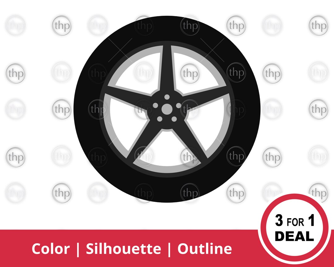 Car Wheel SVG Tire Svg, Wheels Svg, Car Tires Svg, Rims Svg, Car Tyre ...