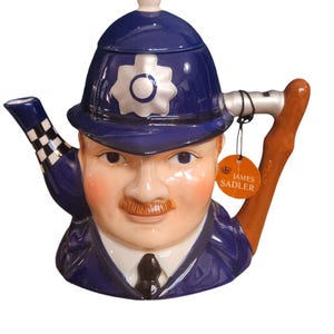 Vintage Sadler England Policeman / Bobby Ceramic Teapot New - Etsy