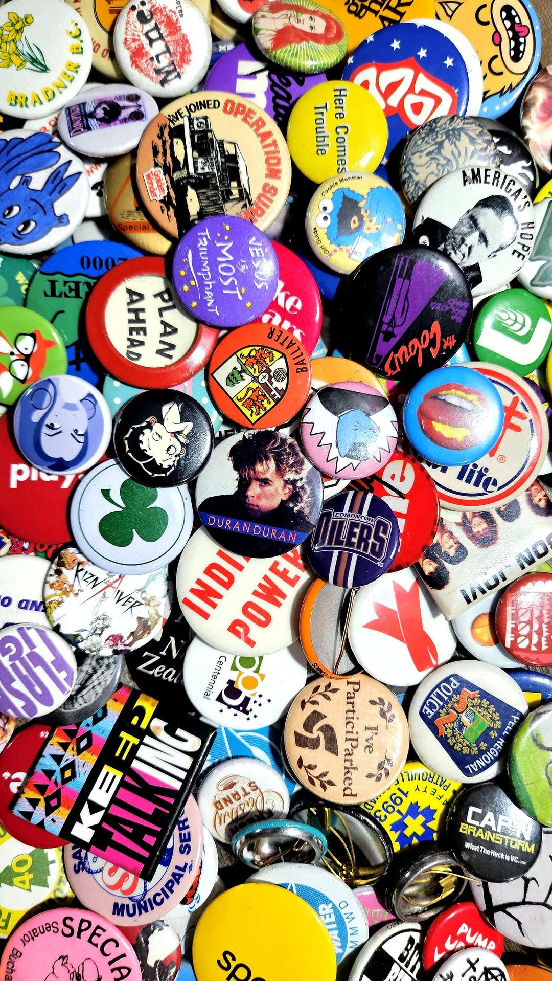 Random Mini Button Pinback Pins for Backpacks Book Bags Collections - Etsy