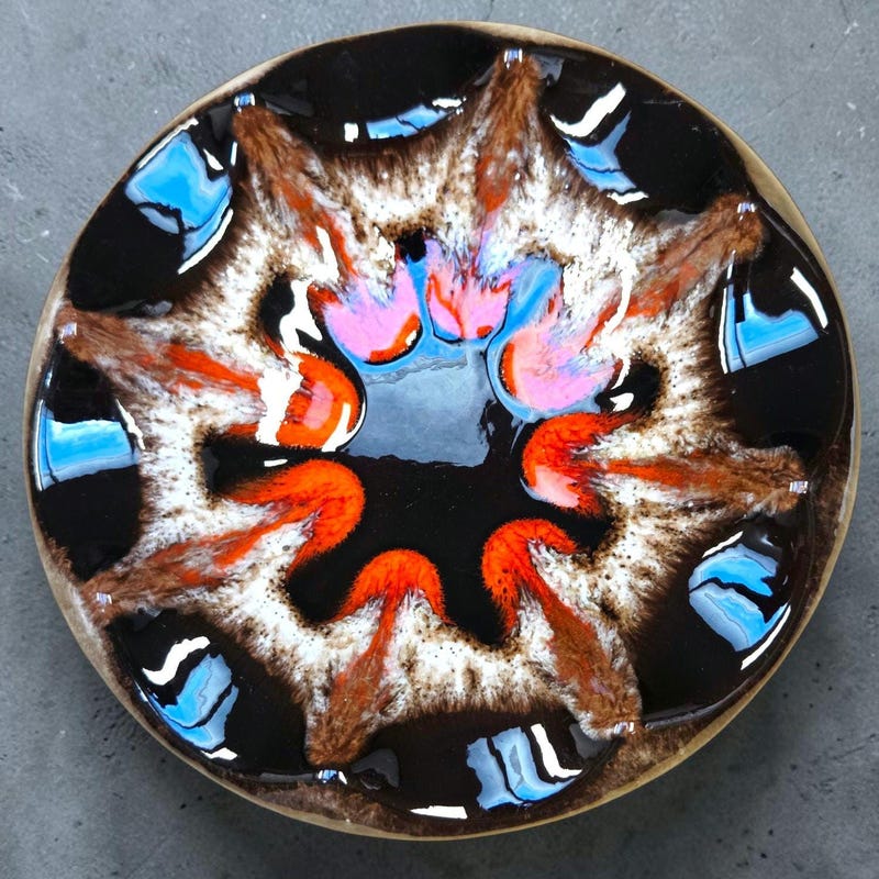 Drip Glaze Mcm Ashtray - Etsy