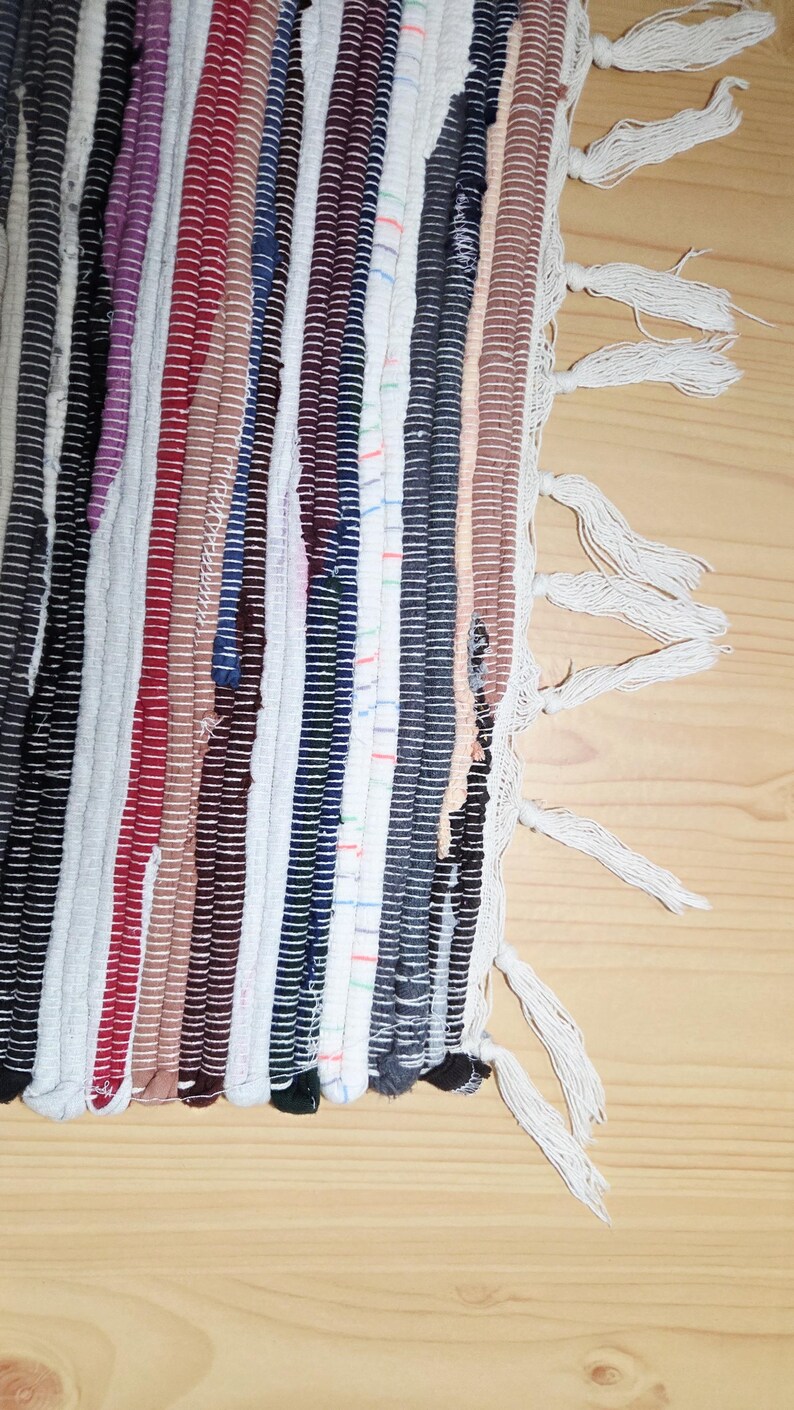 Handmade & Woven Multi-color Rag Rugs - Etsy