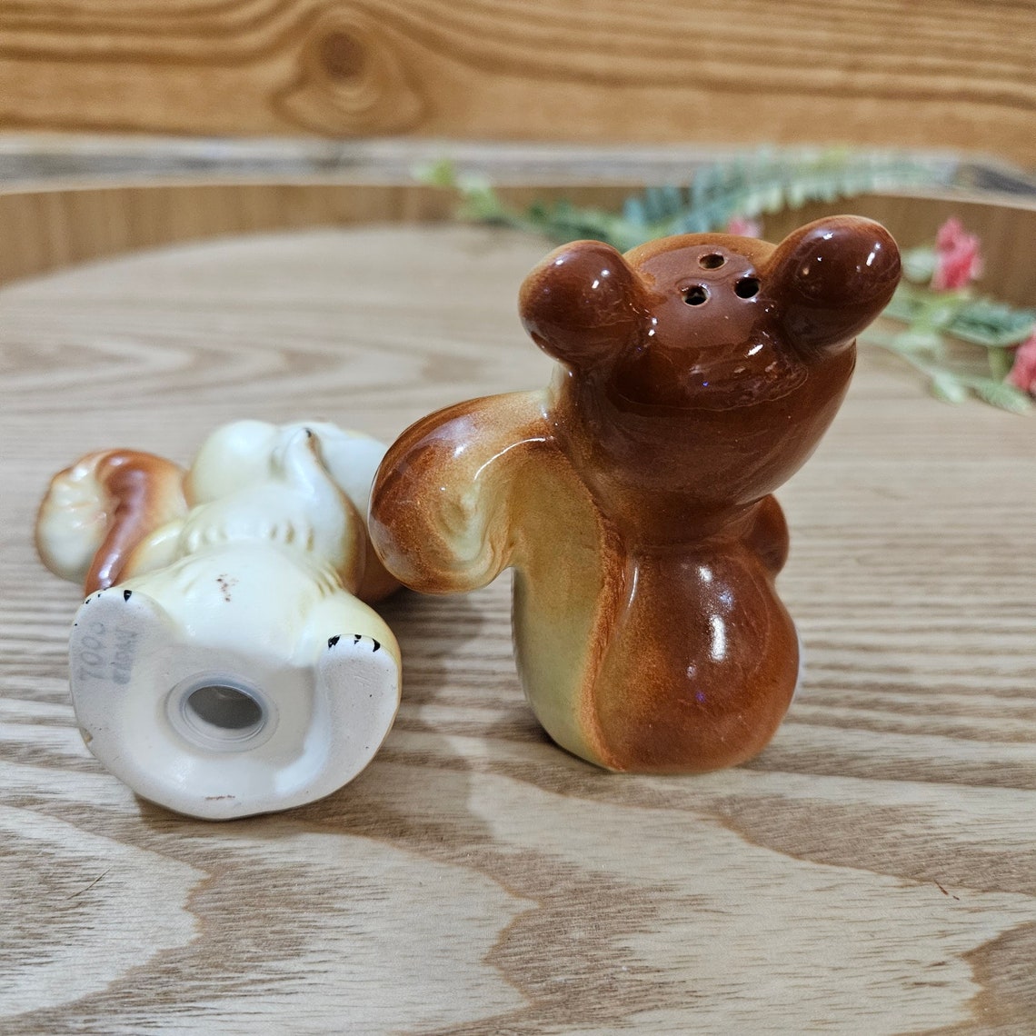 Vintage Ceramic Squirrels Salt and Pepper Shakers EC Japan - Etsy