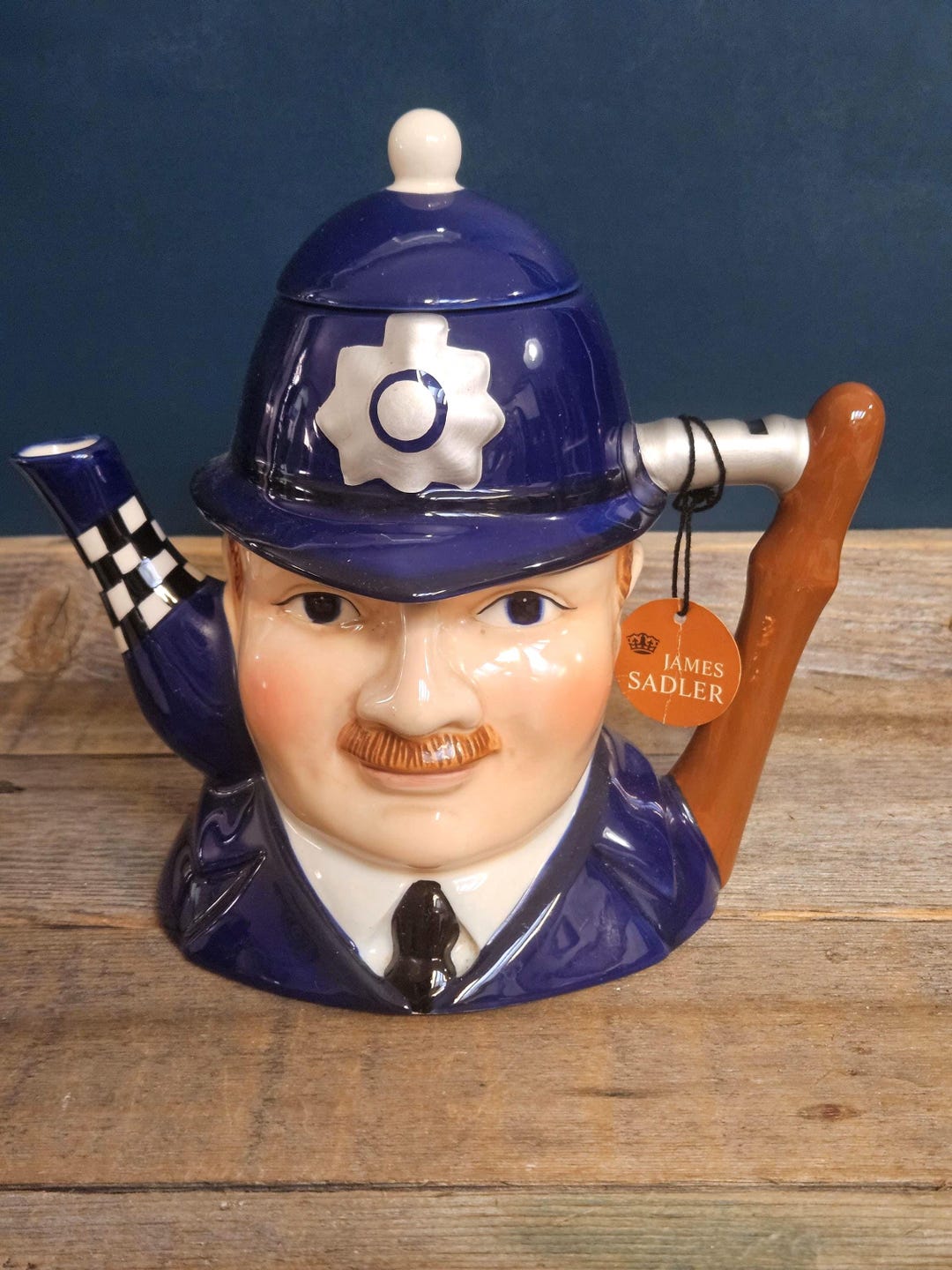Vintage Sadler England Policeman / Bobby Ceramic Teapot New - Etsy