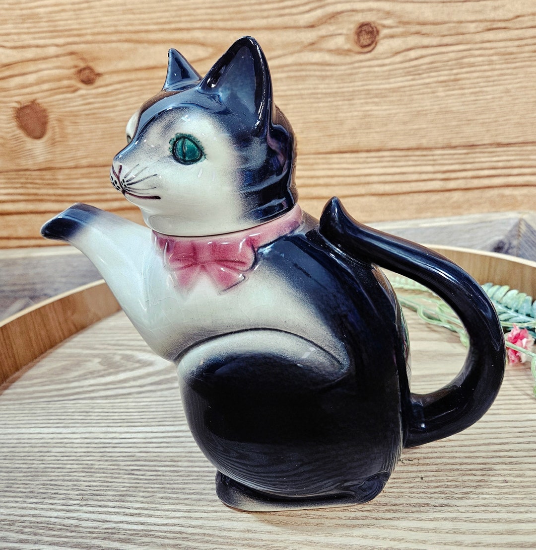 Vintage Ceramic Kitty Cat Tea Pot 1940s Germany EC - Etsy