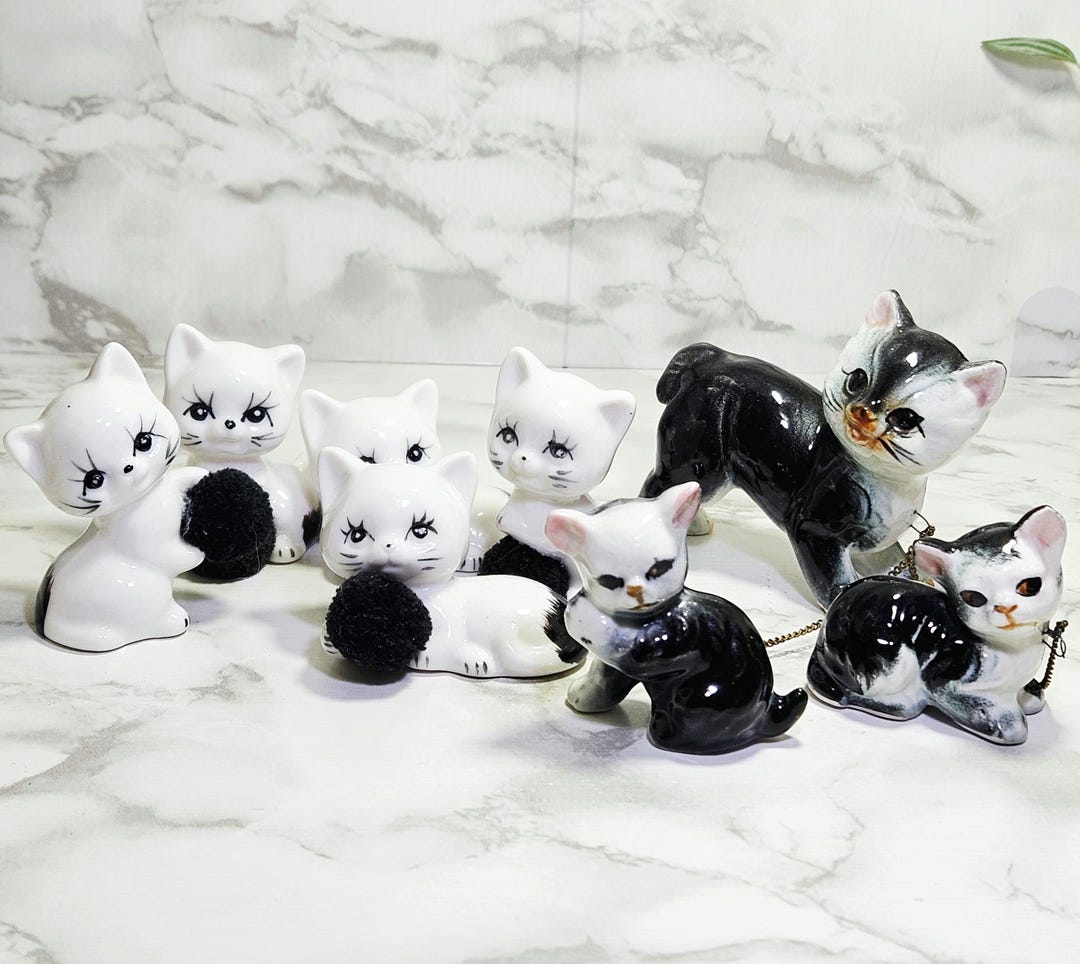 Vintage Sets of Cats and Baby Kittens With Momma Cat - Etsy