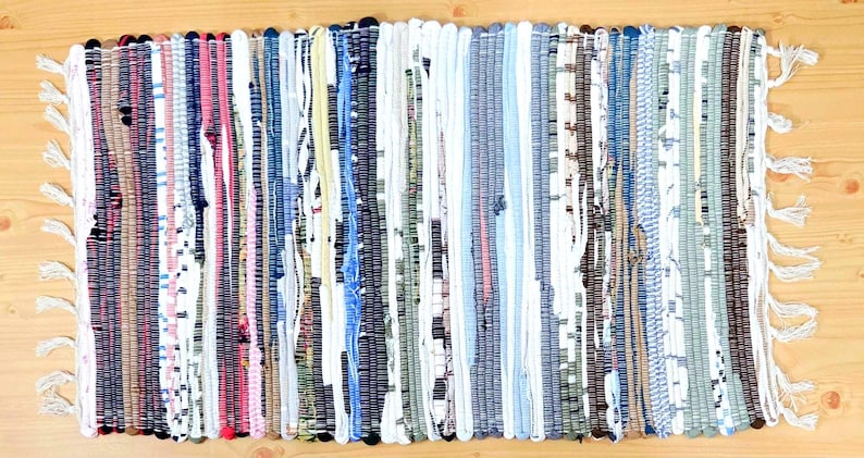 Handmade & Woven Multi-color Rag Rugs - Etsy