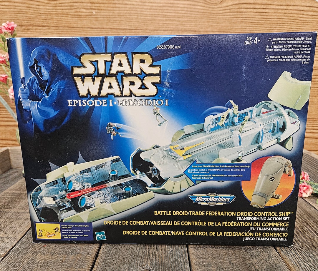 Micro Machines Star Wars Episode 1 Battle Droid/trade Federation Droid ...