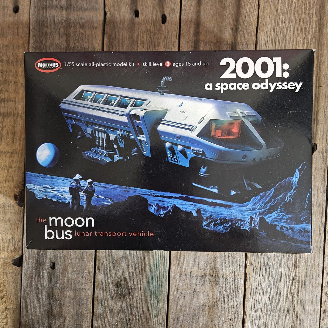 New Vintage "a Space Odyssey" Moon Bus Model Kit - Etsy