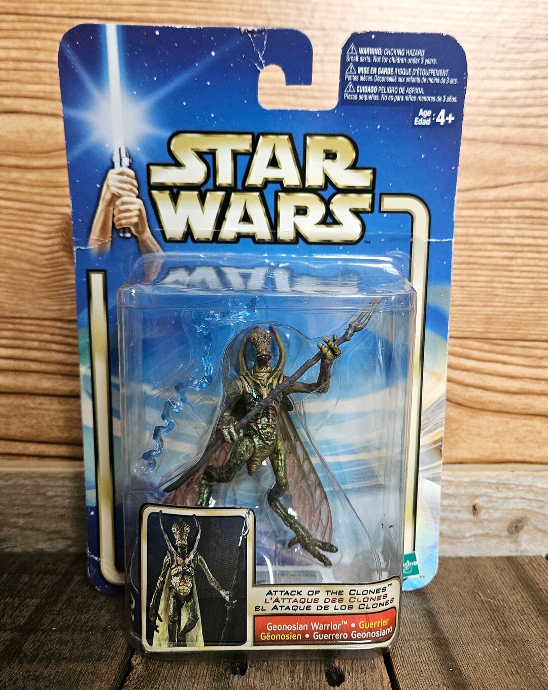 New Vintage Star Wars Attack of the Clones Geonosian Warrior Figurine ...
