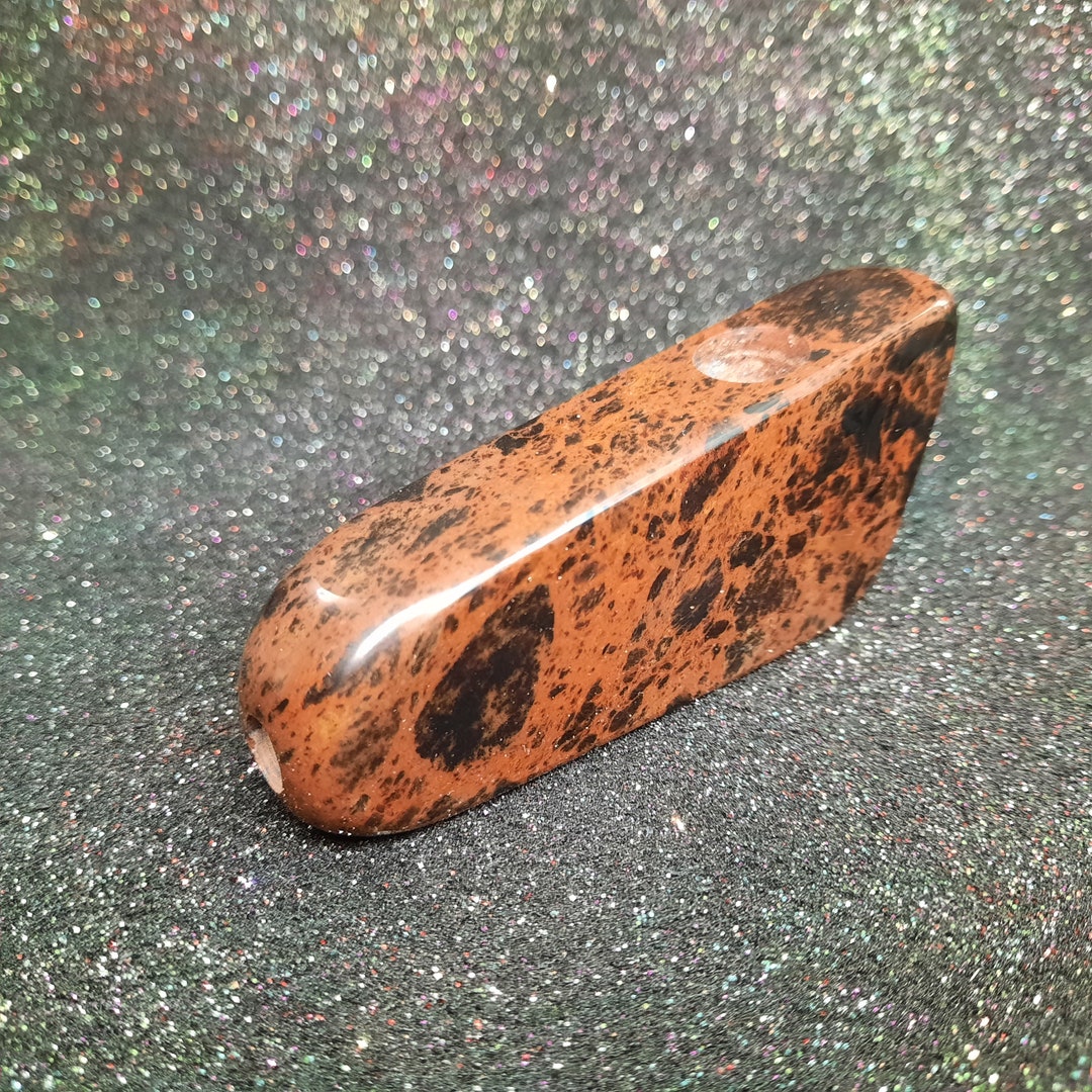 Leopard Skin Obsidian Pipe - Etsy