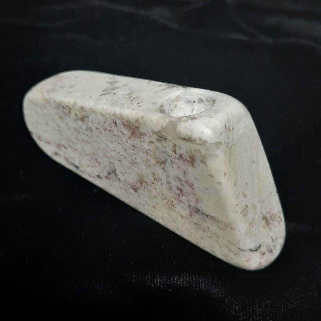 White and Purple Marble Pipe - Etsy