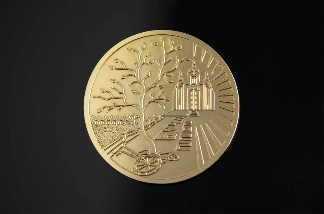 Ukraine Challenge Coin 1 of 1000 limited Golden Plated Brass - Etsy