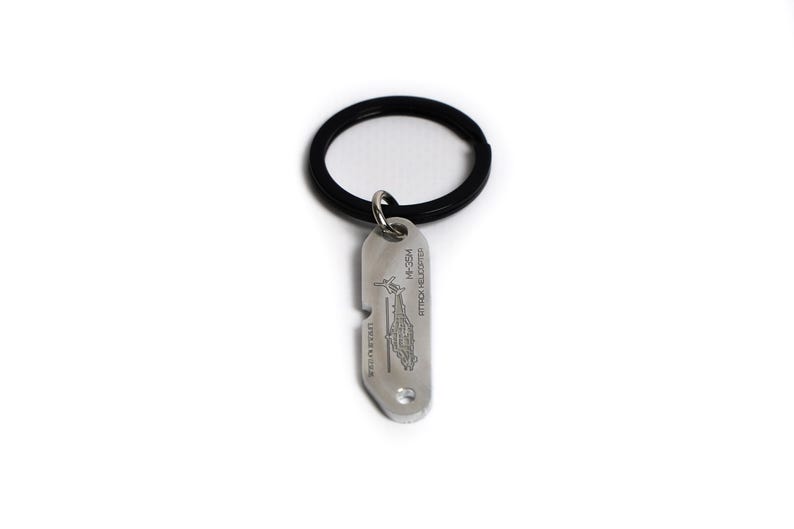 MI35 Helicopter Keychain - Combat Aircraft Trophy, Military Collection ...
