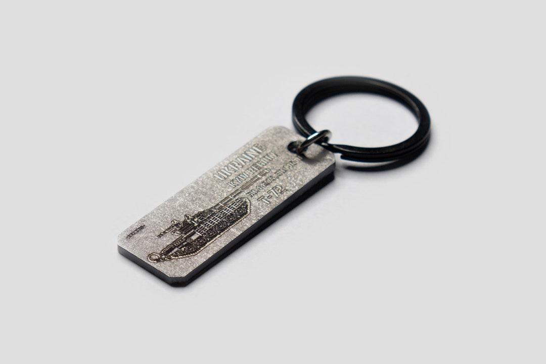 Unique Ukraine War Keychain: Handmade Souvenir From Russian Tank ...