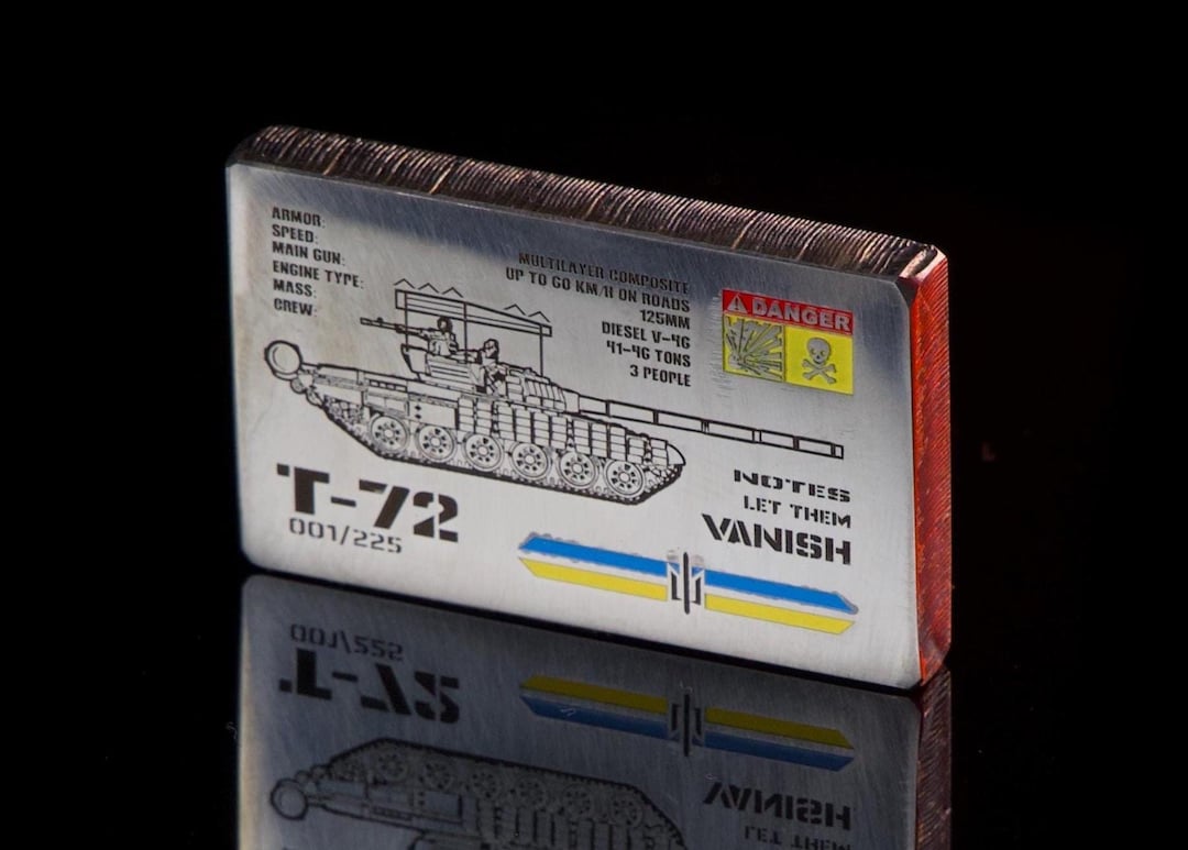 Personalized Engraved T-72 Tank Coin Token | Ukraine War Memorabilia ...