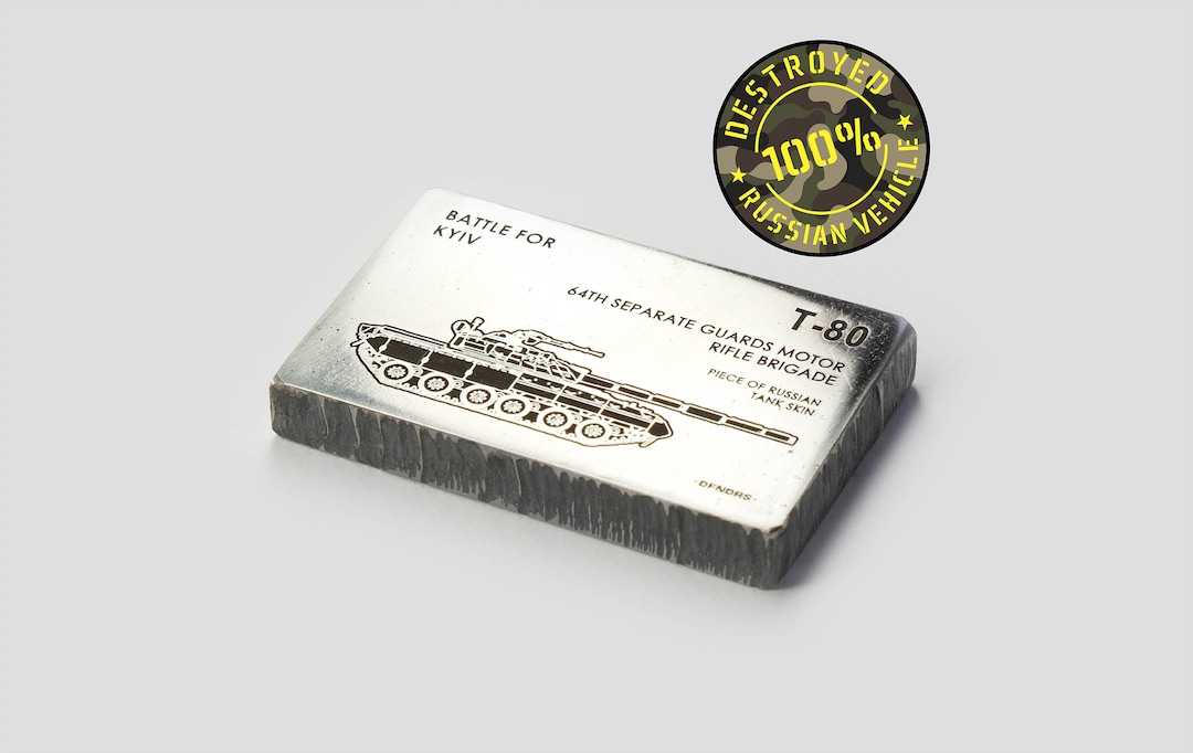 Signature Token Made of Russian Tank Skin: Custom Challenge Coins With ...