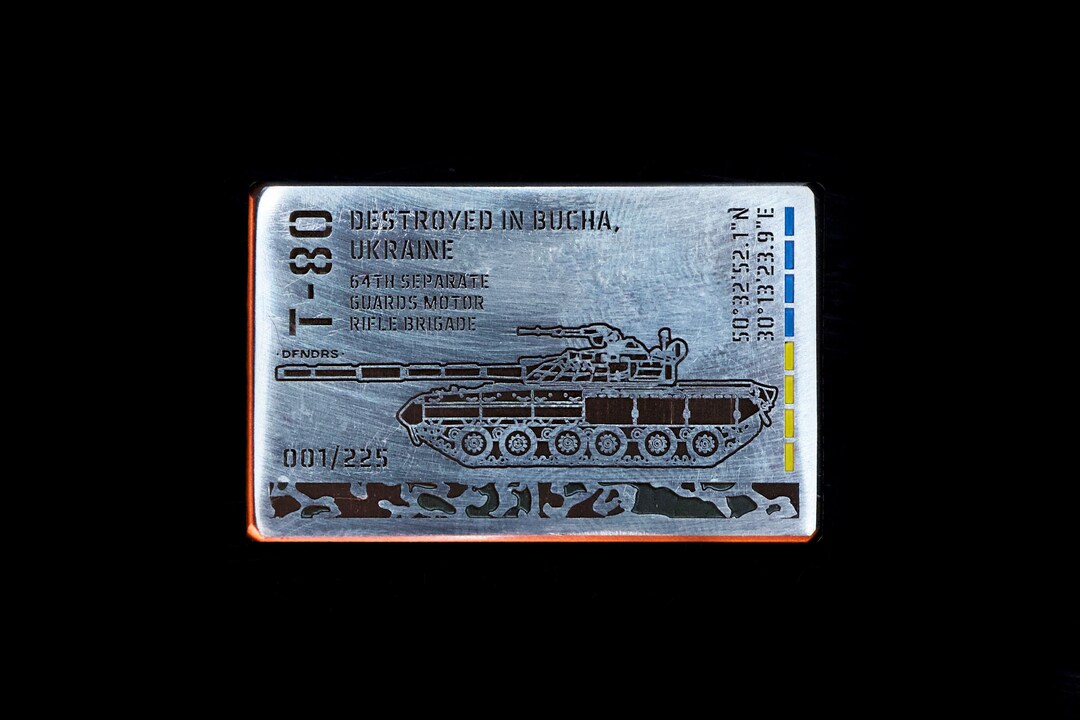 Ukrainian Challenge Coin: Brutal Token Crafted From Recycled Russian ...