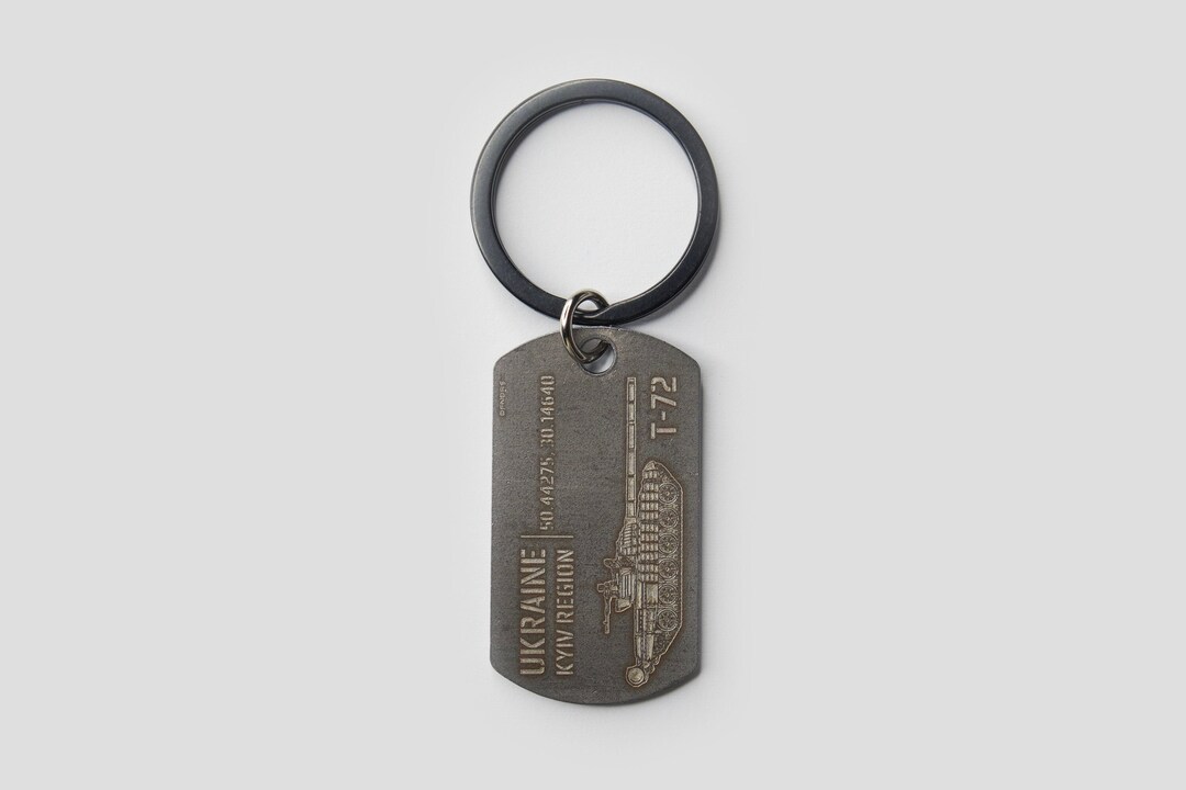 Unique Key Fob for Men – Recycled Piece of Russian Tank From Ukraine ...