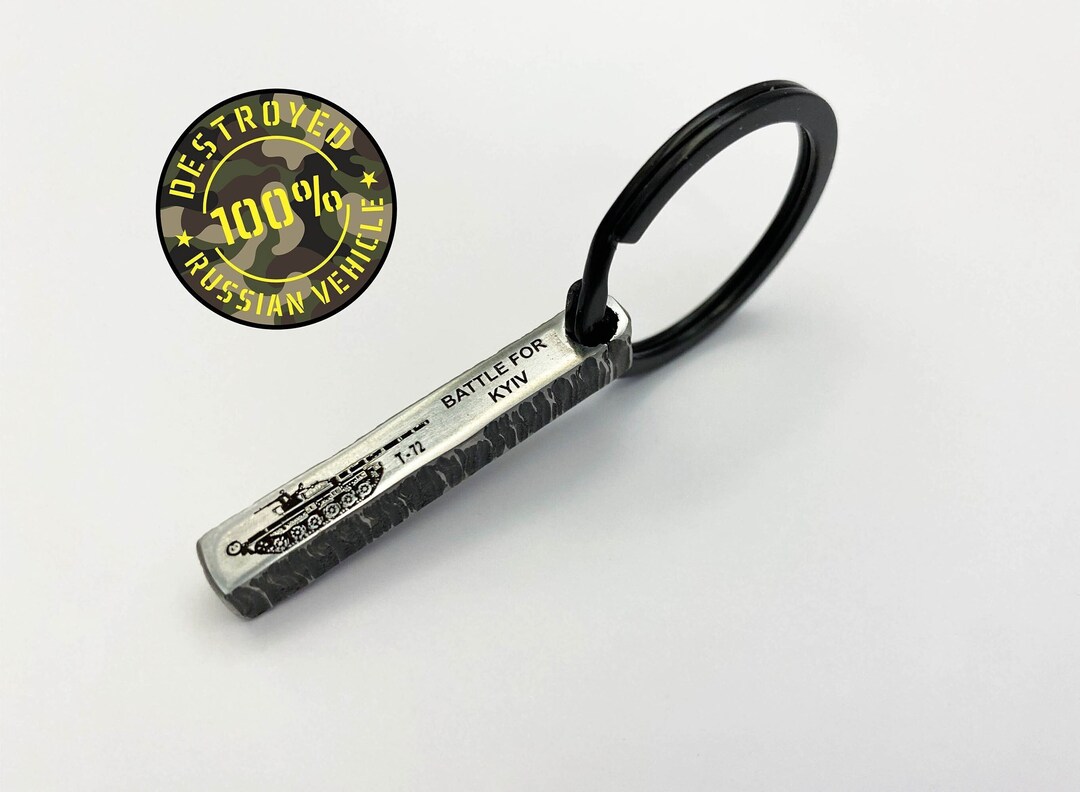 War Legacy: Russian Tank Skin, Veteran Memorial Gift, Military Keychain ...